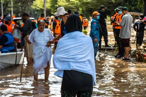 Tragic Situation Of The North Selangor Flood Following Heavy Rainfall