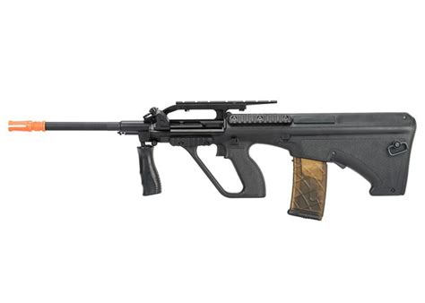 Army Armament Polymer Aug Civilian Aeg Airsoft Rifle With Top Rail