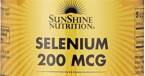 Sunshine Nutrition Selenium 200 Mcg 100 Tablets