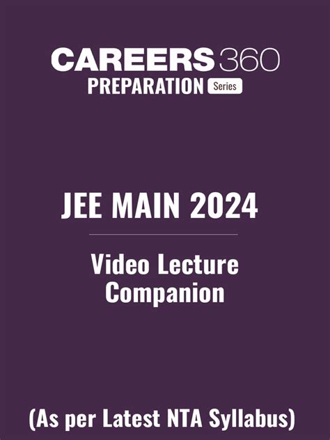 jee main 2024 video lecture companion pdf chemistry chemical