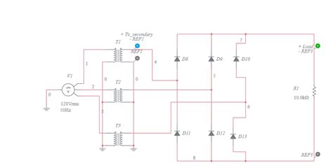 Three Phase Bridge Rectifier Multisim Live