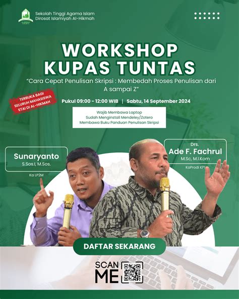 Workshop Penulisan Skripsi Stai Di Al Hikmah