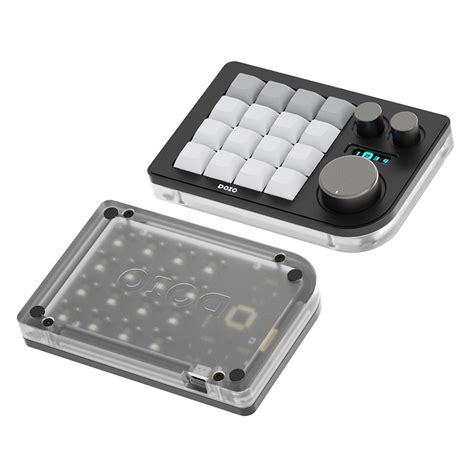 Doio Kb16 01 Macro Keyboard 16 Keys 3 Knob Macro Pad Whatgeek