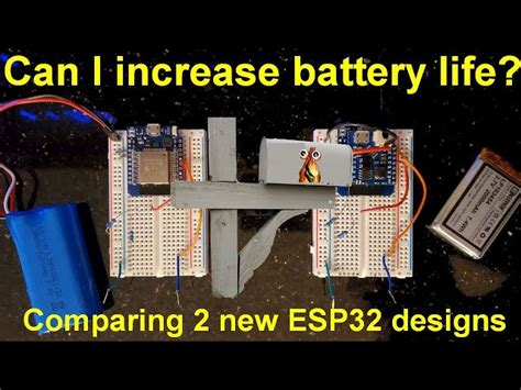Free Video Trying New Esp32 Battery Designs From Resinchem Tech