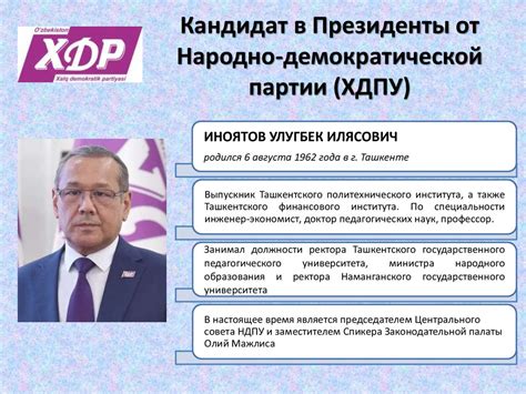Выборы президента Республики Узбекистан презентация онлайн