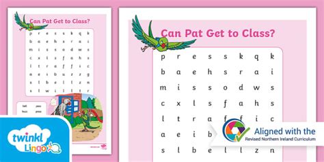 Can Pat Get To Class Word Search Teacher Made Twinkl