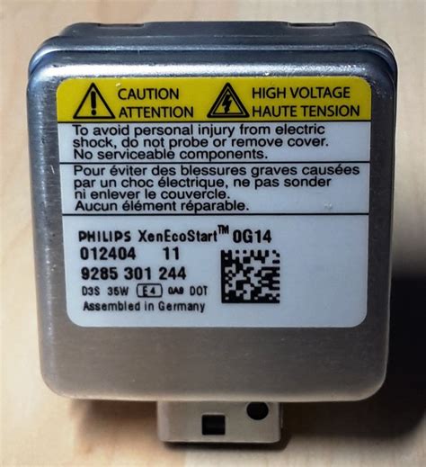 1 x PHILIPS Original XenEcoStart D3S Xenon Brenner 9285301244 35W in ...