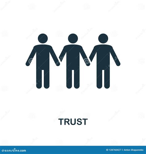 Trust Icon Monochrome Style Design From Business Ethics Icon Collection Ui And Ux Pixel