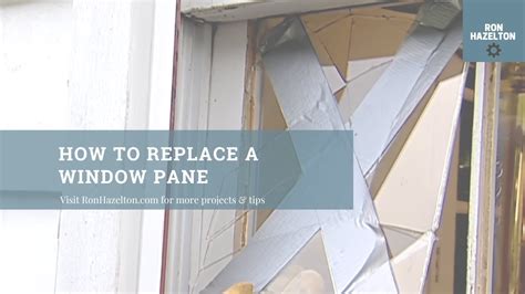 how to replace a window pane youtube
