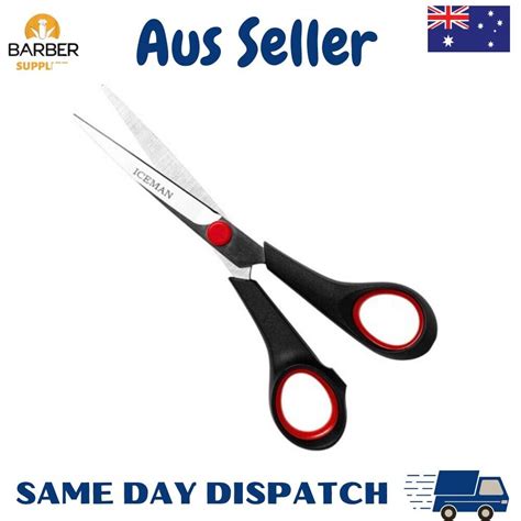 Iceman Black Plastic Handle 6 Inch Professional Hair Scissors Barber