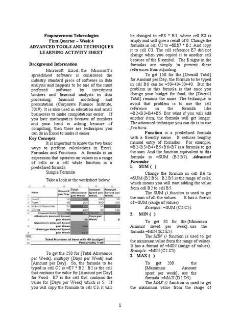 Empowerment Technologies Week4 4 Pages Pdf