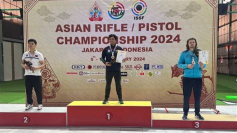 Yogesh Singh Wins Gold Medal In Mens 25m Standard Pistol Event At