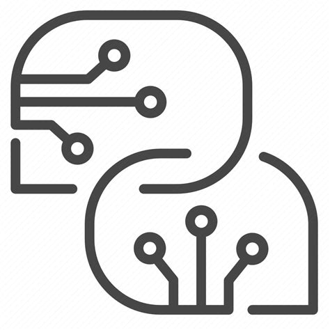 Ai Ml Machine Learning Language Communication Message Prompt Engineering Icon Download