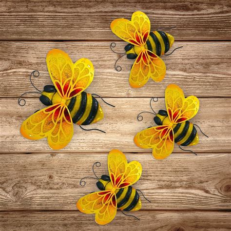 Bumble Bee Garden Accents Yard Fence 3d Sculpture Vicedeal