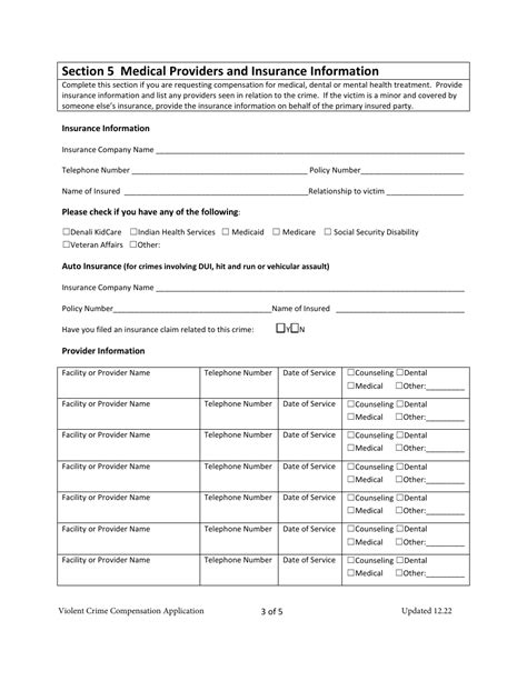 Alaska Application For Crime Victim Compensation Fill Out Sign