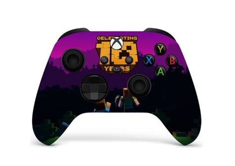 10 Years Minecraft Xbox Controller Skin Wrapime Top Anime