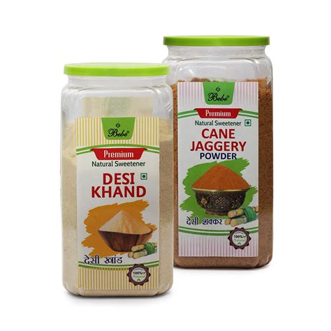 Bebe Premium Desi Khand 750g And Bebe Premium Jaggery Powder 750g