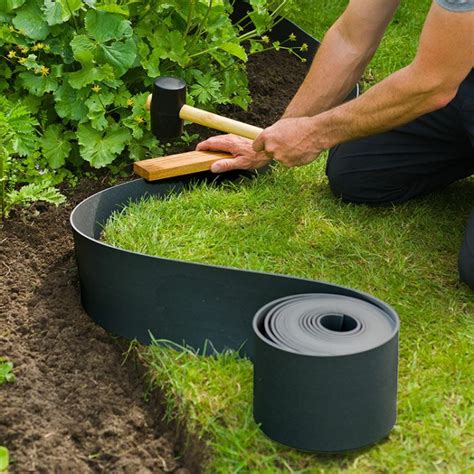 Zwarte Borderrand Op Rol 10 M Flexibel 15 Cm Hoog Marketonweb