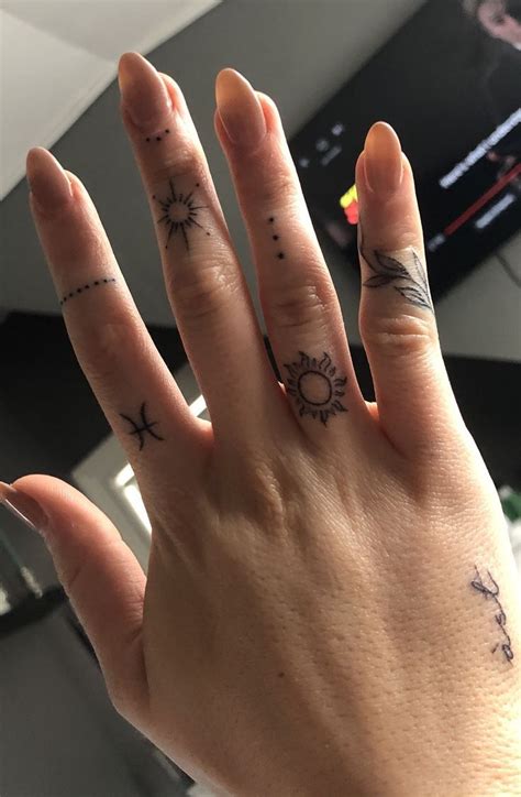Cute Finger Tattoos