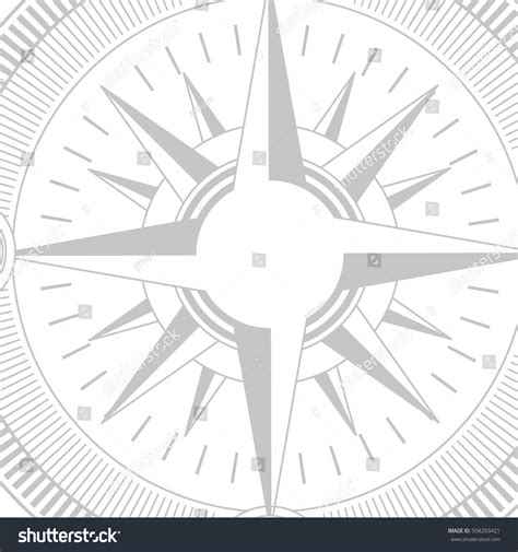 Compass Rose Background Stock Vector Royalty Free 508203421