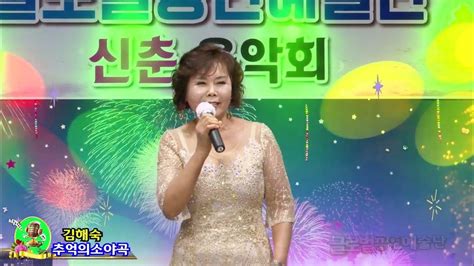 가수김해숙 추억의소야곡 글로벌공연예술단 신춘음악회 Youtube