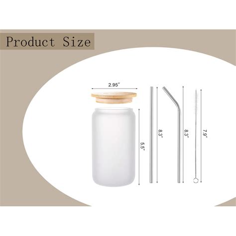 Eternal Night Frosted Beer Can Glass 16oz Sublimation Glass Cans