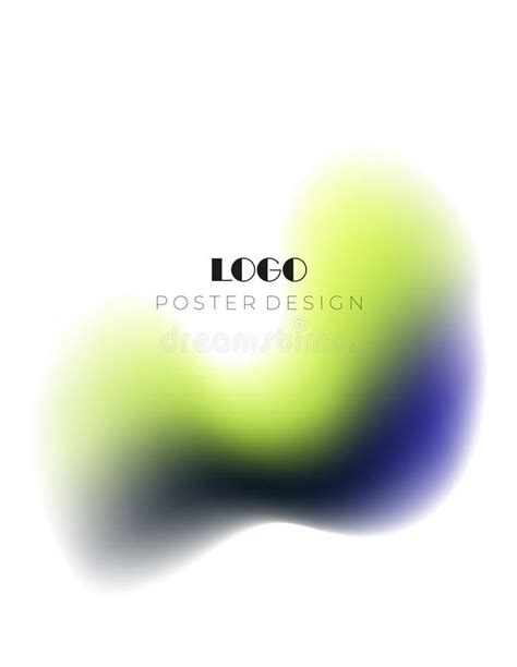 Abstract Fluid Shape With Logo Space Vector Illustration Stock Illustration Illustration Of