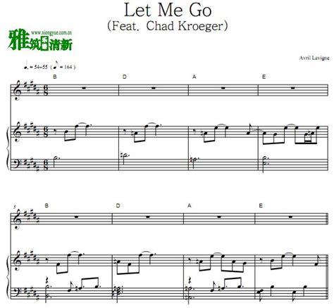Avril Lavigne Let Me Go钢琴伴奏谱 雅筑清新个人博客 雅筑清新乐谱