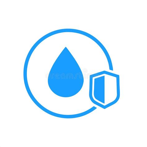 防水图标防水滴矢 不透水或防水 向量例证 插画 包括有 衣物 平面 人类学 保护 材料 标记 204819654