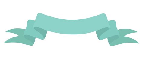 Banner De Cinta De Vector Plano Azul Aislado Sobre Fondo Blanco Fácil