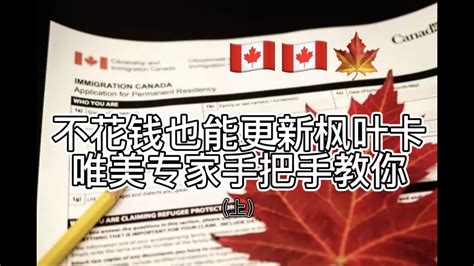 加拿大PR枫叶卡如何进行更换或补办唯美移民专家手把手教您怎么更新枫叶卡 YouTube