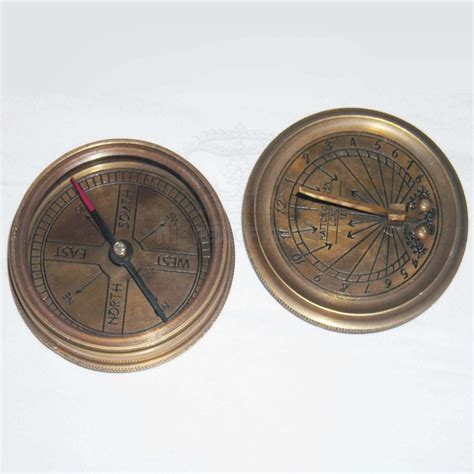 Vintage Brass Pocket Sundial Compass The Rex Of Kings Roorkee Id