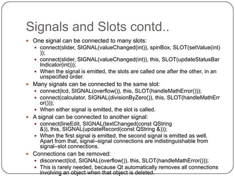 Qt Framework Events Signals Threads Ppt Free Download