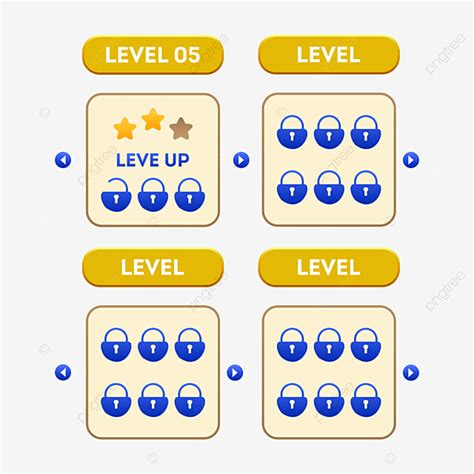 ゲームレベルアップuiデザインイラスト画像とpngフリー素材透過の無料ダウンロード Pngtree