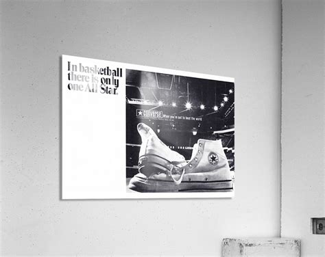 1968 Converse Shoe Ad By Row One Brand Wall Art