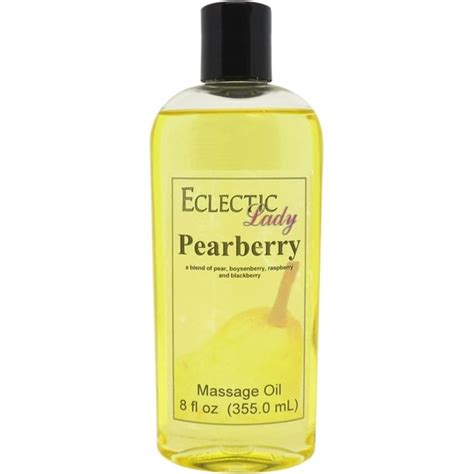 Pearberry Massage Oil By Eclectic Lady 8 Oz Sweet Almond Oil And