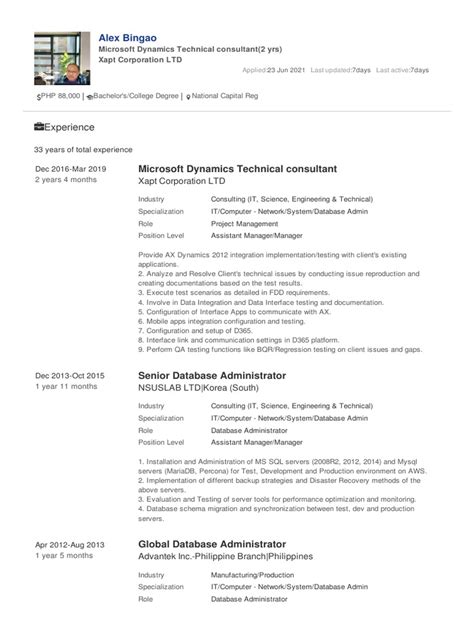 Dba Alex Bingao Pdf Databases Microsoft Sql Server