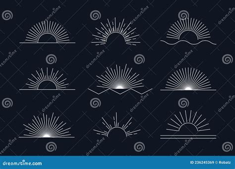 Linear Boho Drawing Woman With Cloud Hair And A Crescent Moon In Her