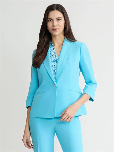 One Button Princess Seam Blazer