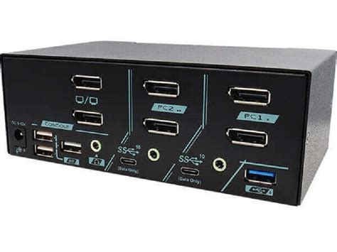 Ports Dual Monitor K DisplayPort KVM Switch Direktronik AB