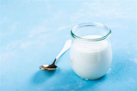 Premium Photo Greek Yogurt In A Glass Jar