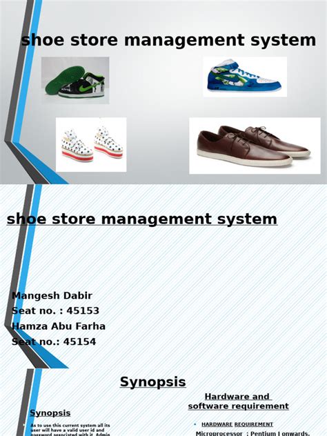 Shoe Store Managment System Pdf Software Computer Science