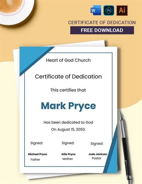 Free Printable Church Certificate Templates To Customize Online