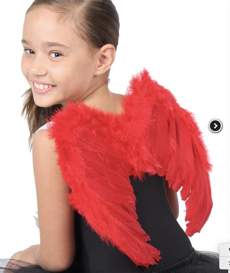 Small Feather Angel Wings Red Letz Party