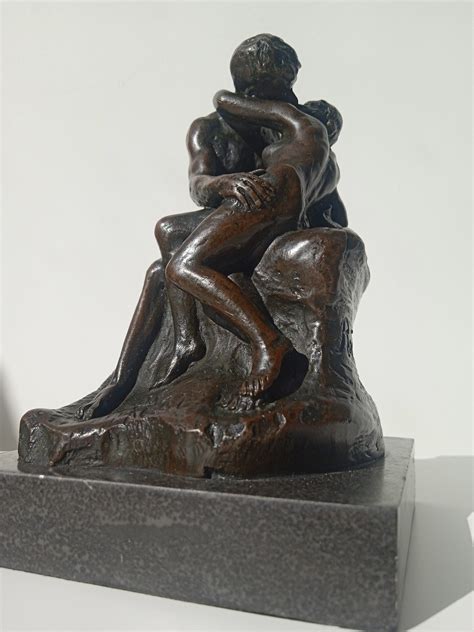 Auguste Rodin El beso Escultura de bronce Arte moderno y Etsy México