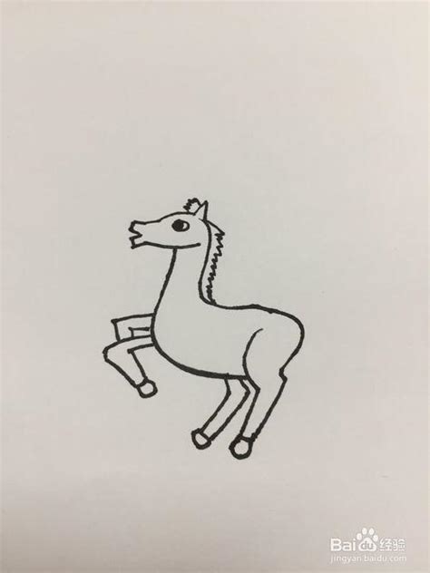 马的蹄子印简笔画 简笔画图片大全 普车都
