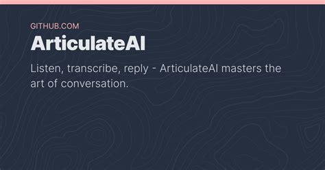 Github Slaymisharticulateai Listen Transcribe Reply Voice Assistant Using Openai