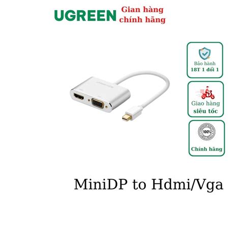 Mini Displayport To Hdmi Vga Cable Ugreen 20421 Shopee Malaysia