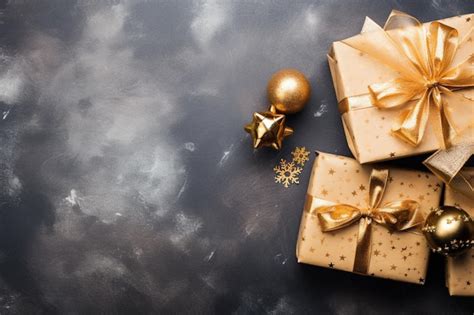 Sfondo Di Natale Con Regali Foto Premium
