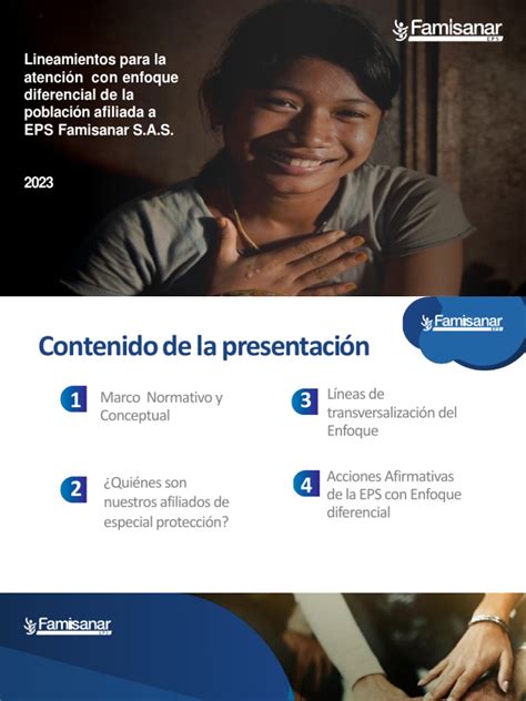Lineamientos Para La Atención Con Enfoque Diferencial Ips 2023 Pdf
